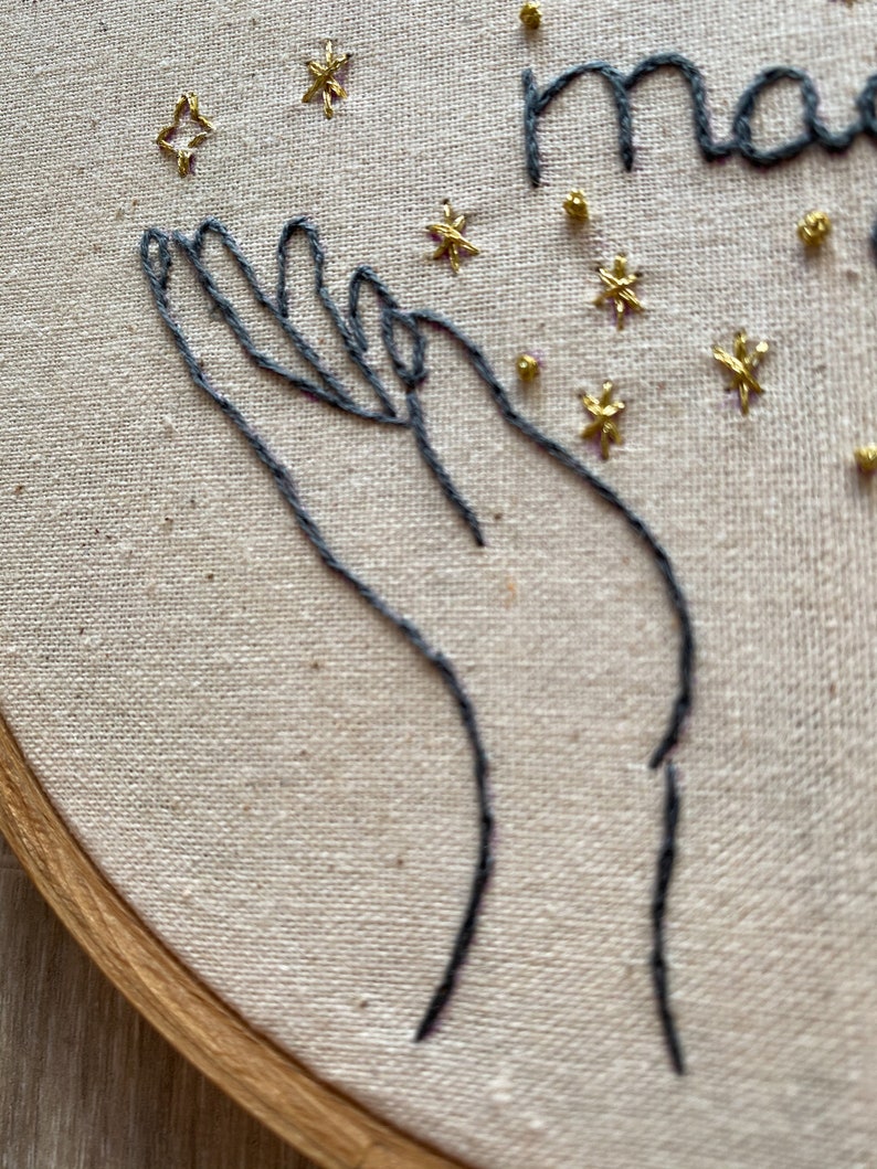 Embroidery PDF Pattern Believe in Magic Nursery Decor | Etsy