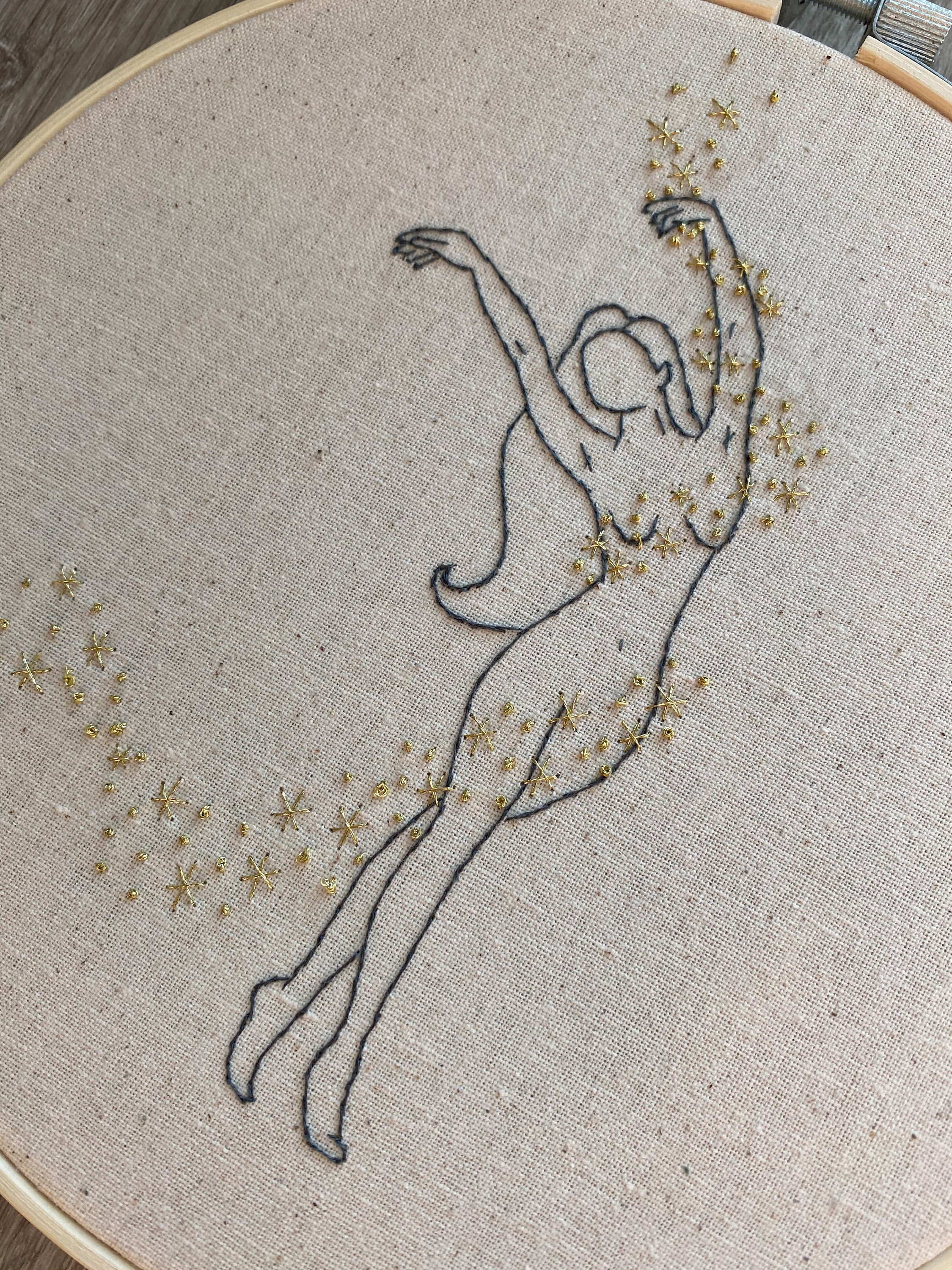 Embroidery PDF Pattern Celestial Goddess Beginner Hand - Etsy Australia