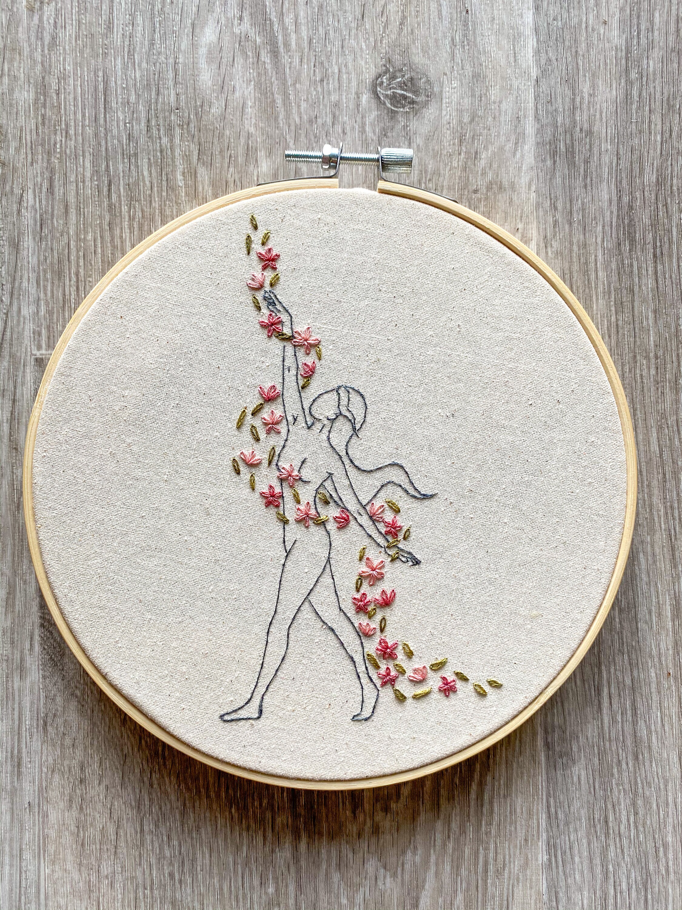 Embroidery PDF Pattern Flower Goddess Digital Pattern Witch - Etsy