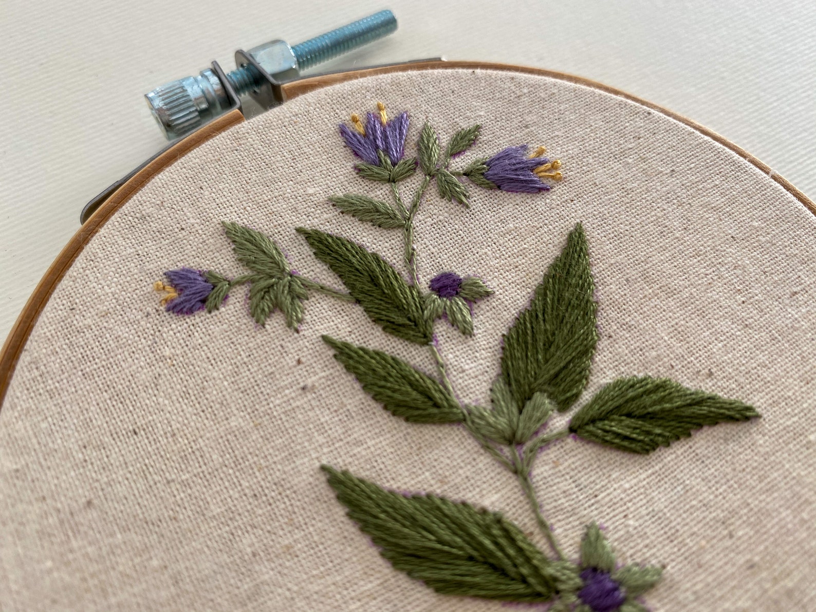 Deadly Nightshade Hand Embroidery PDF Pattern Poisonous - Etsy