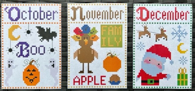 POCKET PATTERNS - All in a Year With All 12 Designs Included! - Etsy