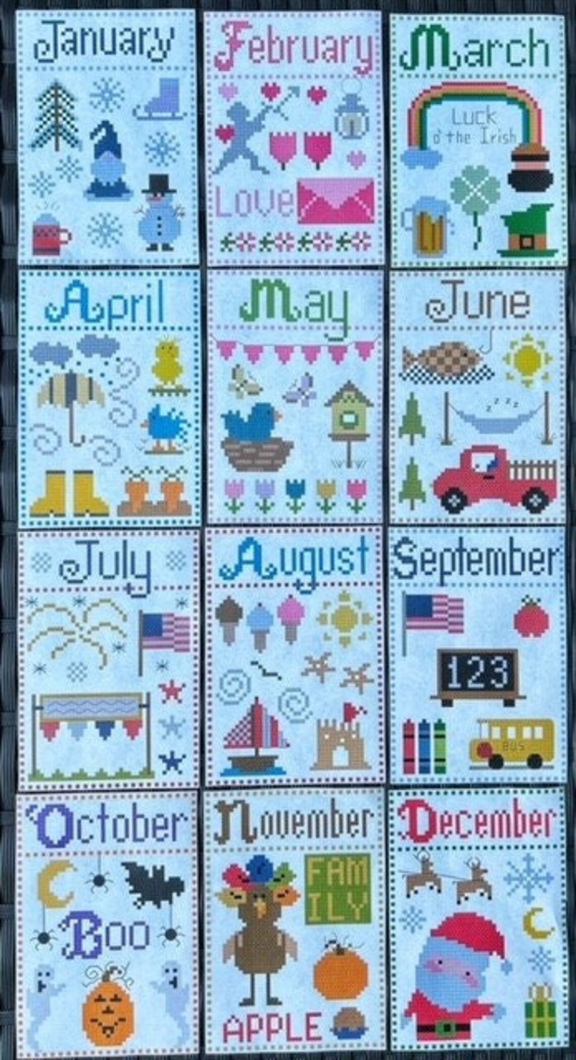 POCKET PATTERNS - All in a Year With All 12 Designs Included! - Etsy