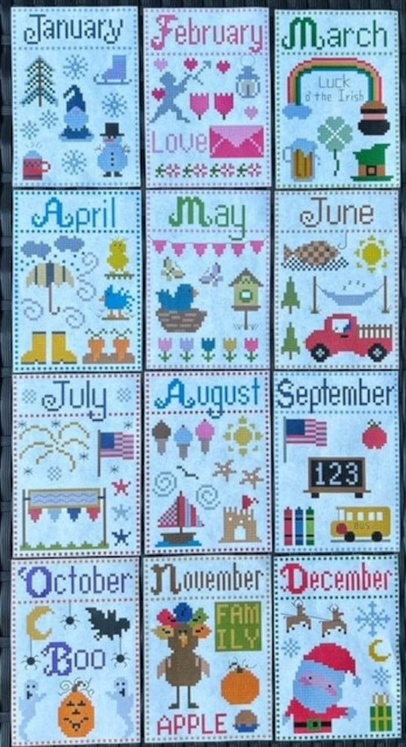 POCKET PATTERNS - All in a Year With All 12 Designs Included! - Etsy