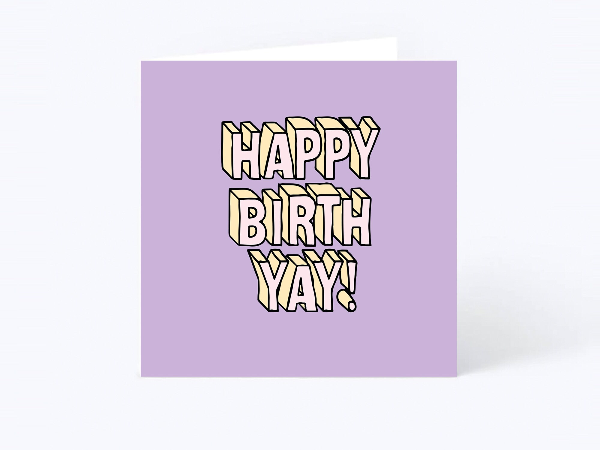 Happy Birth Yay Card Birthday Card Birthday Card Her Birthday Card Him ...