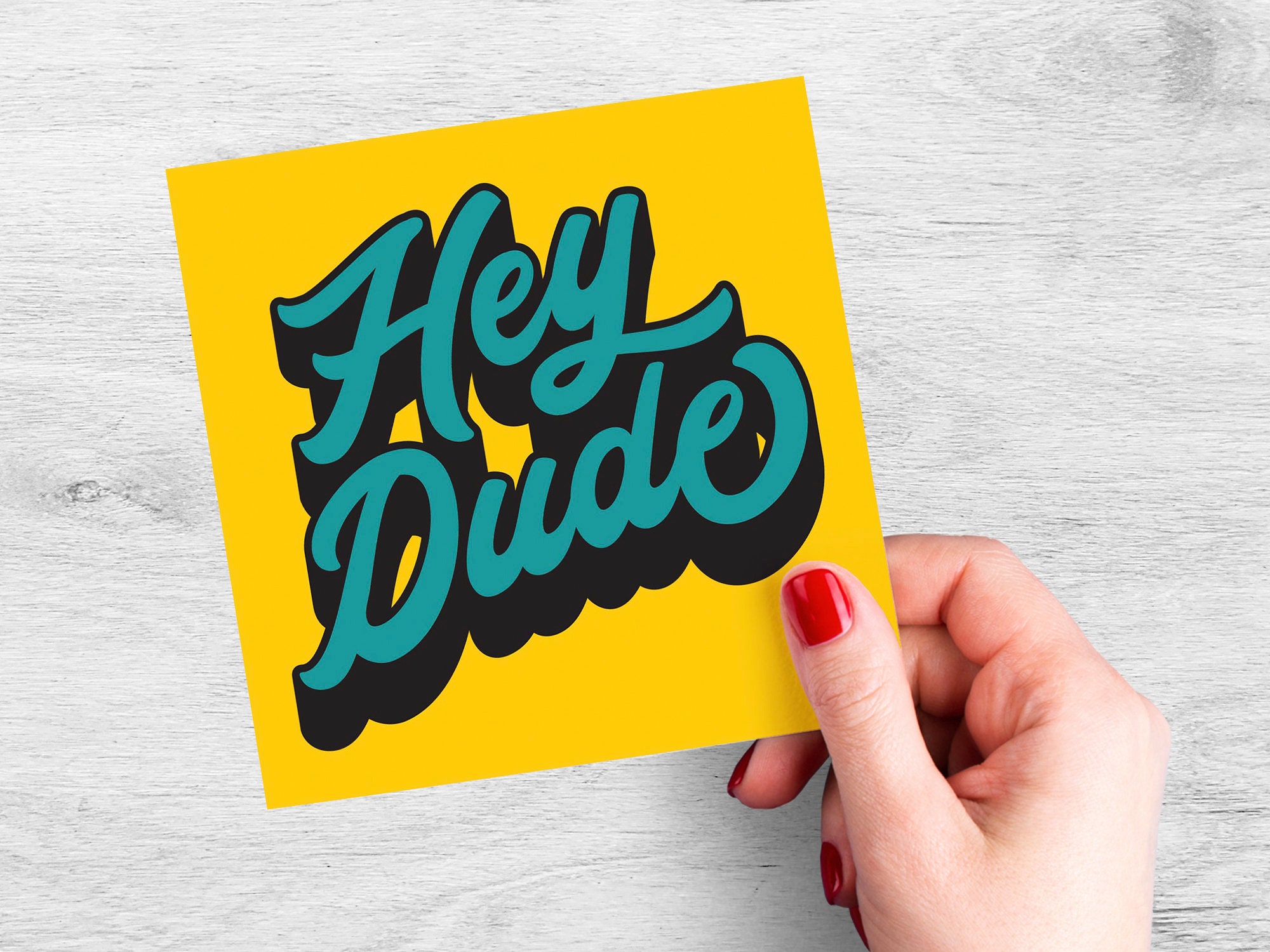 Hey Dude Birthday Card Birthday Card Birthday Card Him - Etsy