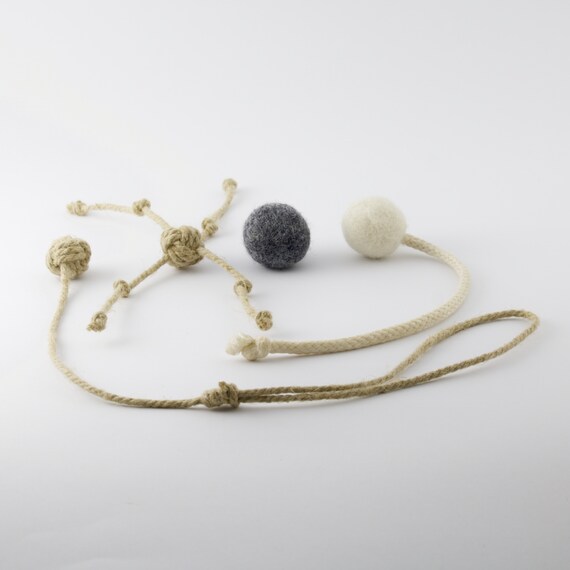 Natural Cat Toy Set With 4 Different Toys - Etsy