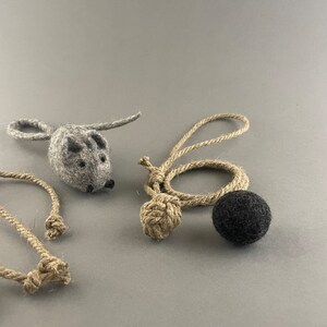 Natural Cat Toy Set With 4 Different Toys - Etsy