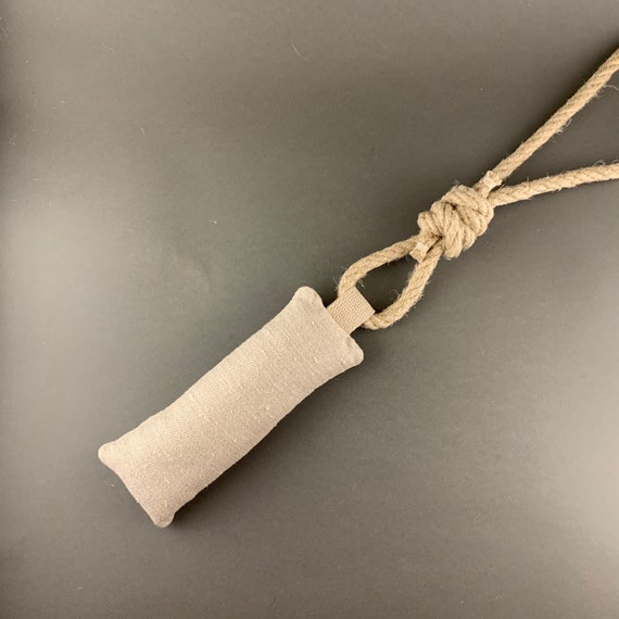 Coated rope Natural hemp dog toy two sizes filled with Kapok | Etsy