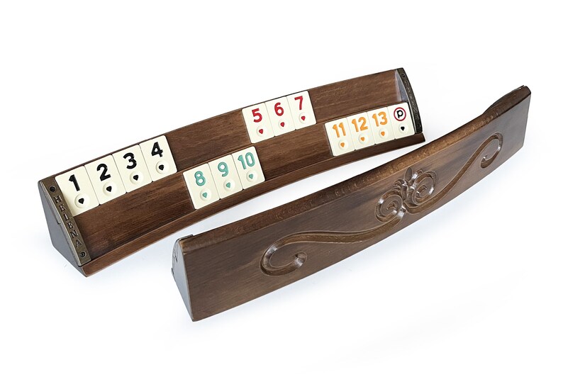Elliptic Massive Wood Rummikub Set Handmade Hand Carved Rummy - Etsy