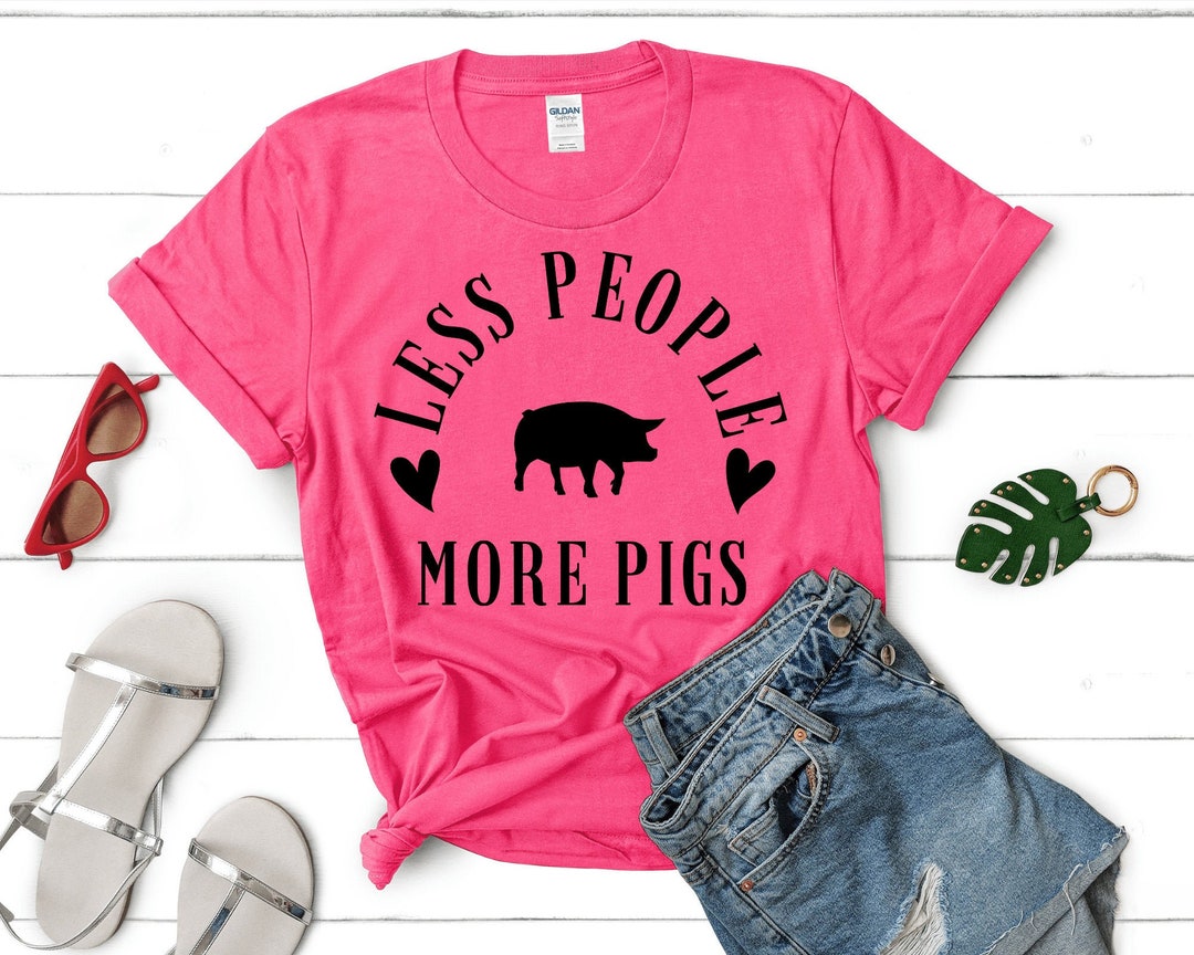 Funny Pig SVG, Less People More Pigs SVG, Pig Lover Svg, Farm Country ...