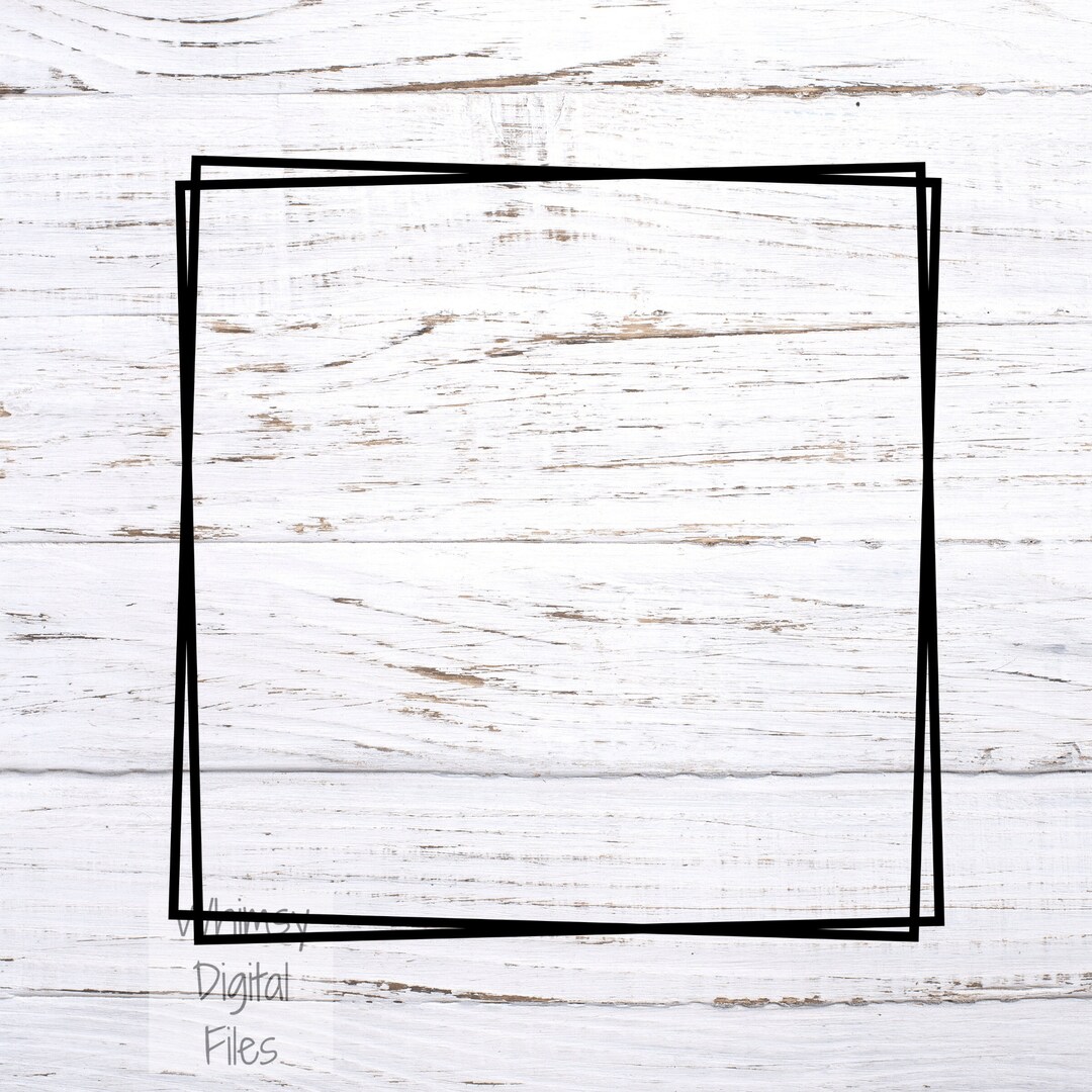 Double Square Frame SVG and PNG - Etsy