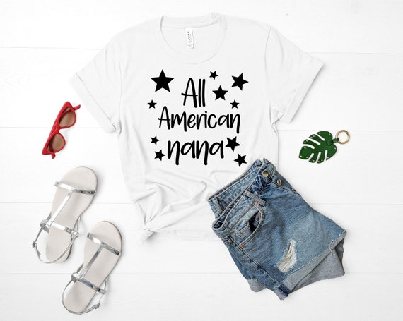 All American Nana Svg Png Cutting File Patriotic Svg4th of - Etsy