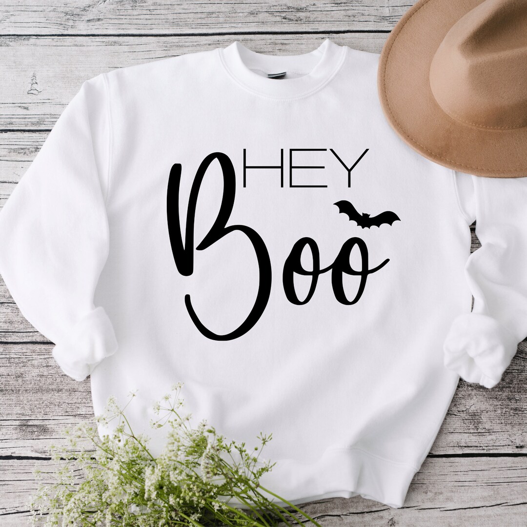 Halloween Svg Png, Hey Boo Svg, Funny Saying - Etsy