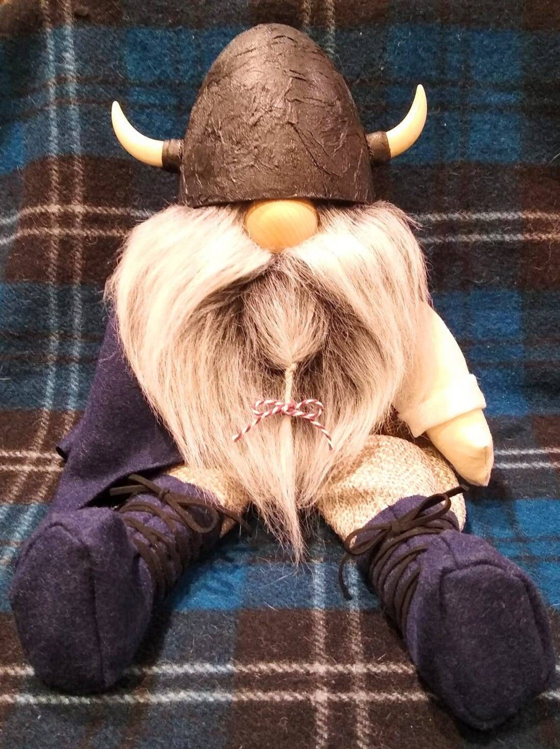 Viking Gnome Handmade Wooden Gonk Viking Warrior Gnome Gonk Etsy Uk