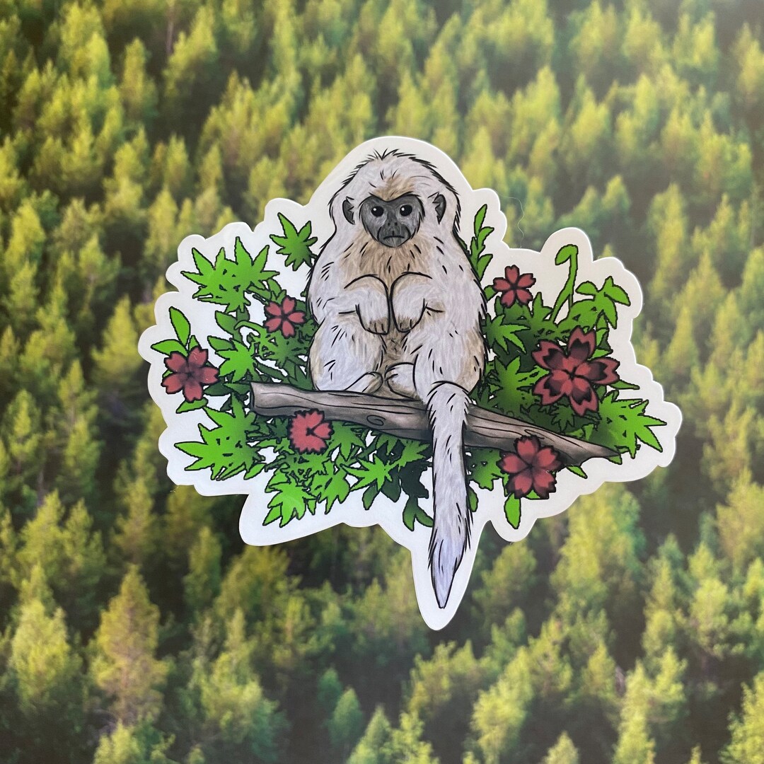 Waterproof Snub-nosed Monkey Sticker - Etsy