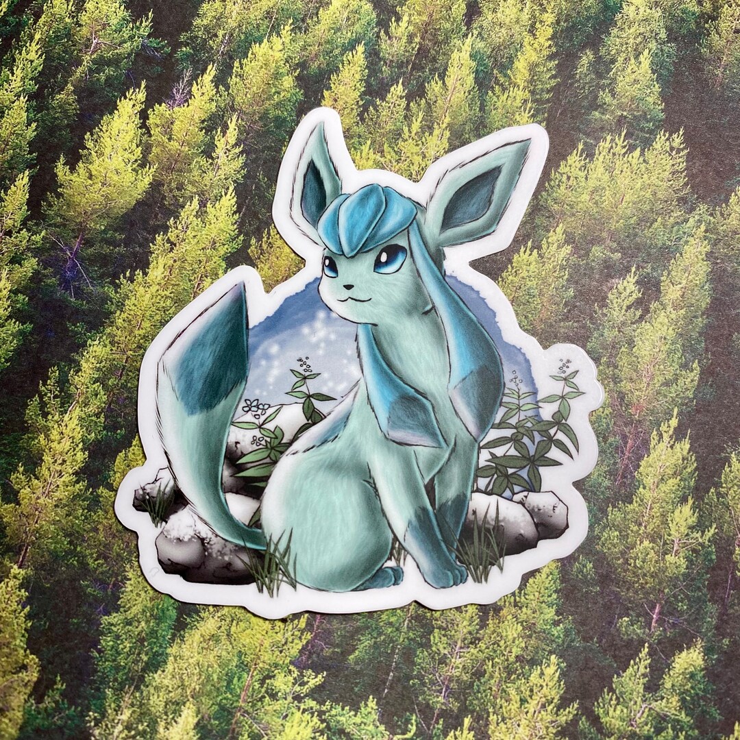 Glaceon Sticker Foliage Series Waterproof/uv Protected - Etsy