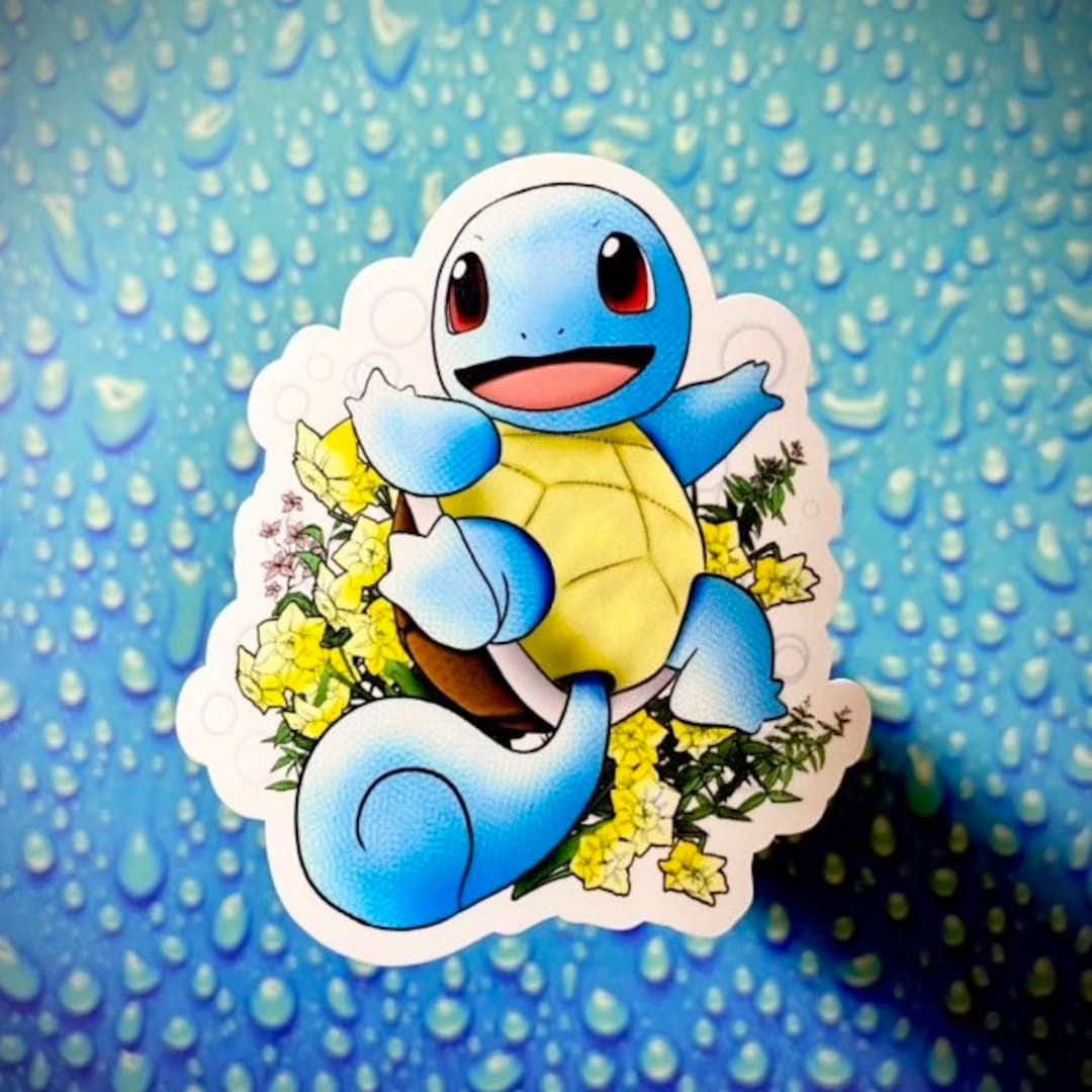 Squirtle Sticker Foliage Series - Etsy
