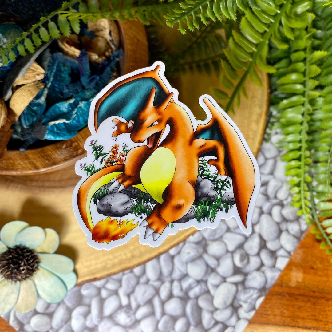 Charizard Sticker Foliage Series Waterproof/uv Protected - Etsy