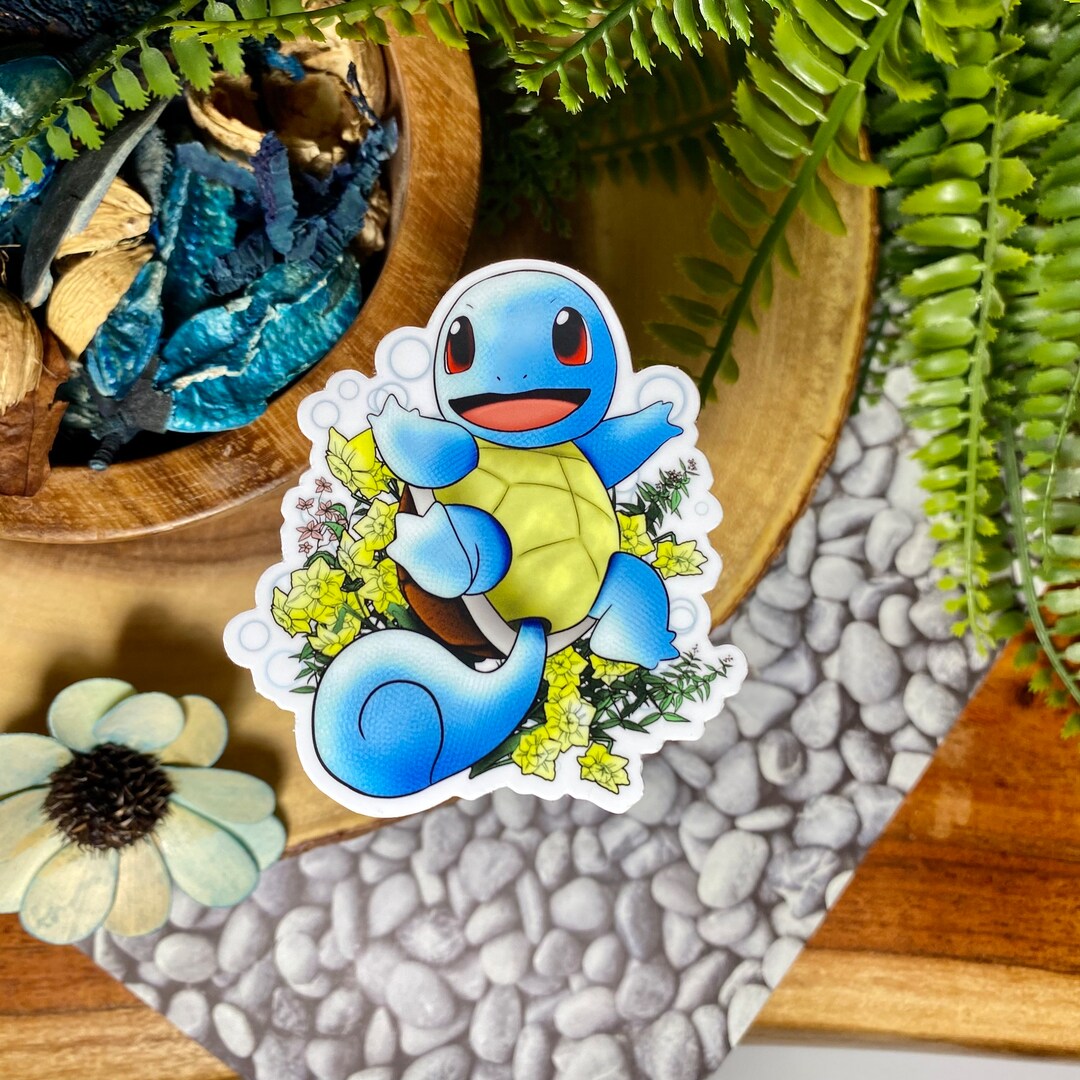Squirtle Sticker Foliage Series Waterproof/uv Protected - Etsy