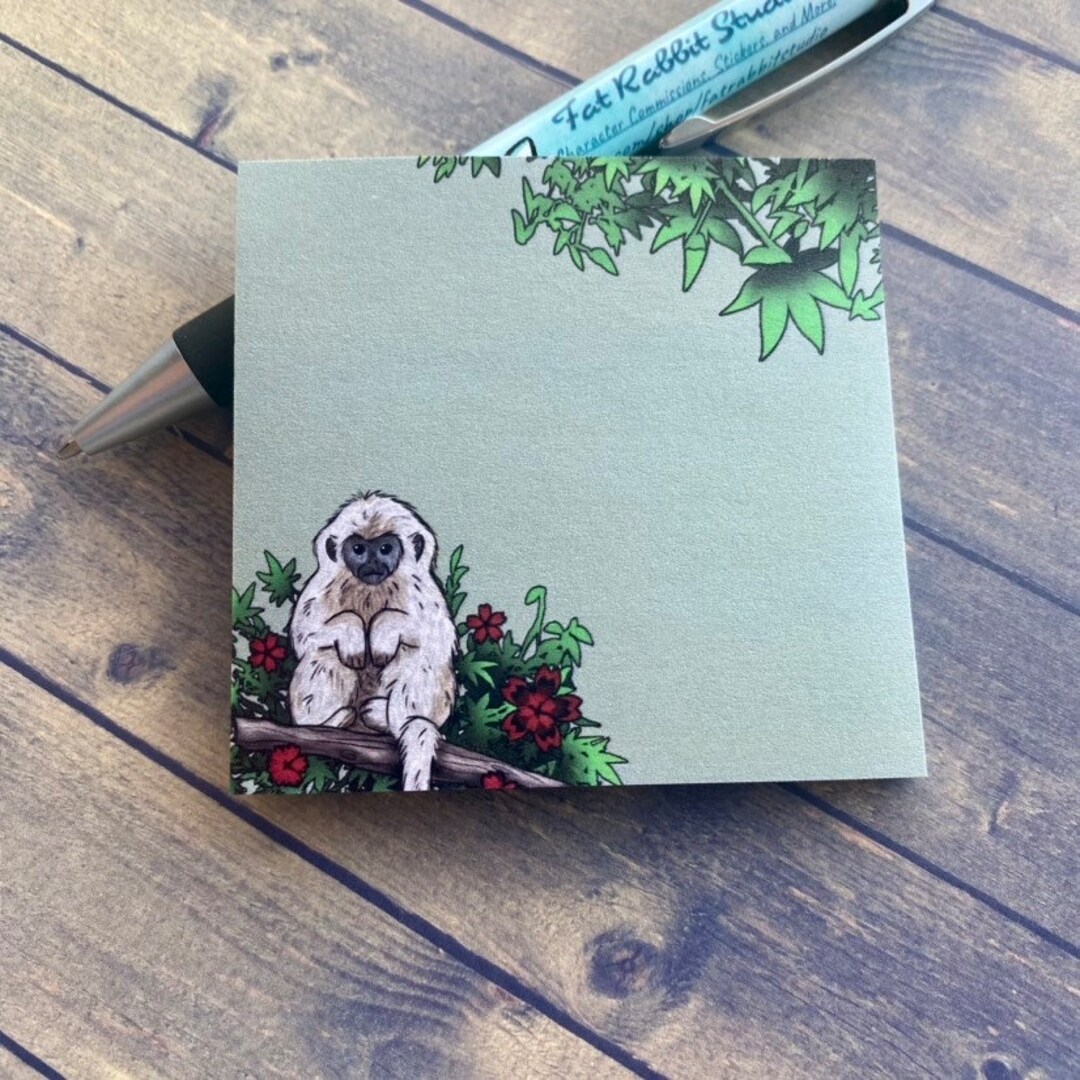 Snub-nosed Monkey Post-it Notes - Etsy