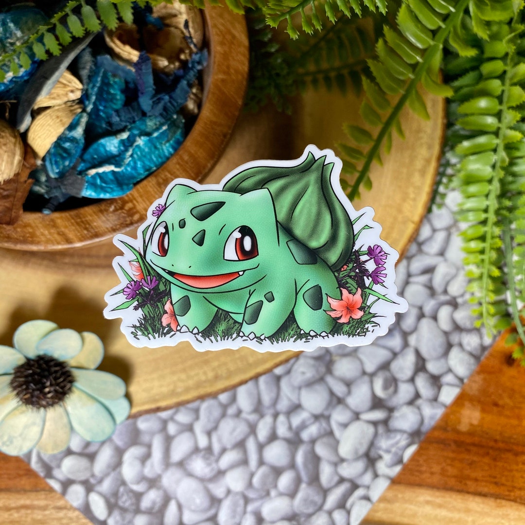 Bulbasaur Sticker Foliage Series Waterproof/uv Protected - Etsy