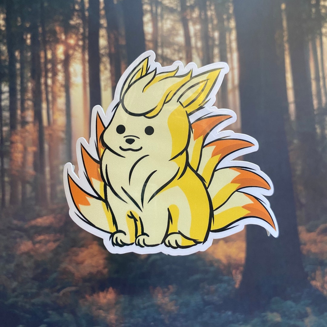 Ninetales Waterproof Sticker - Etsy