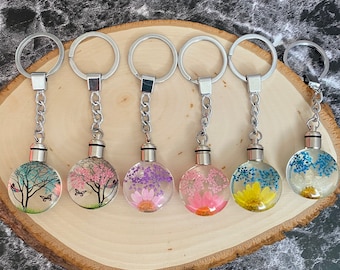 Flower Key Ring - Etsy