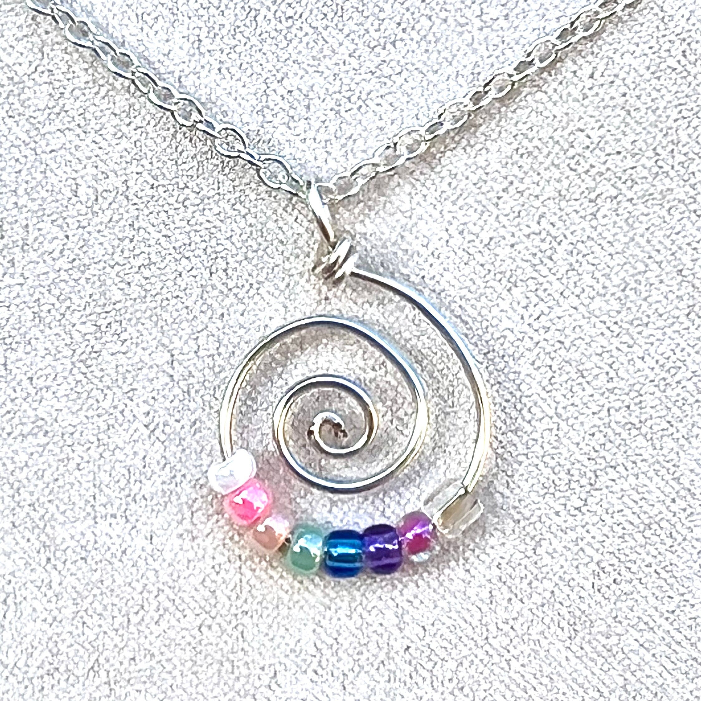 Fidget Jewelry Set: Calming 9-bead Spinner Ring & Necklace - Etsy