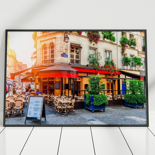 French Cafe Art - Etsy