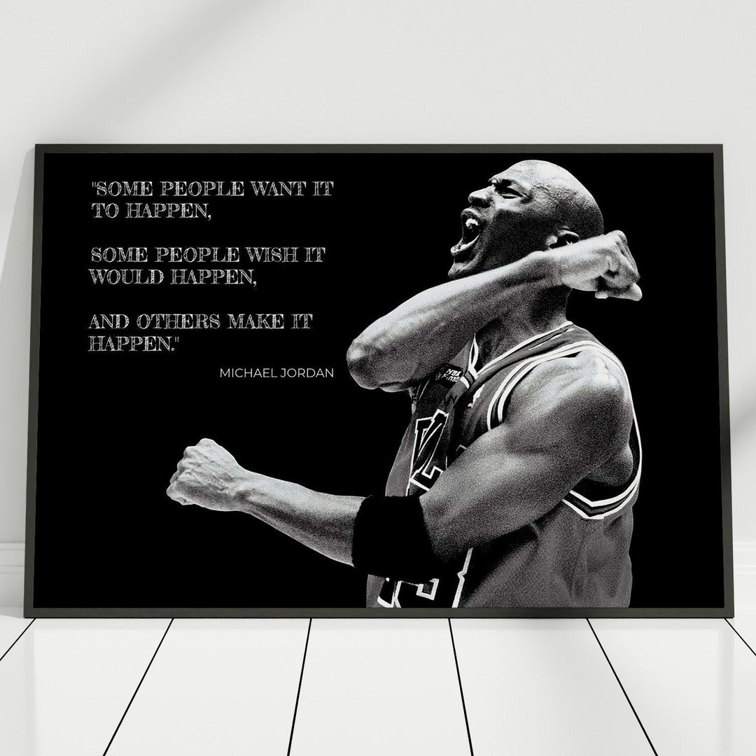 Michael Jordan Motivation Poster Michael Jordan - Etsy Australia
