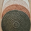 Rustic Round Trivet Crochet Pattern, Farmhouse Hot Pad Crochet Pattern ...