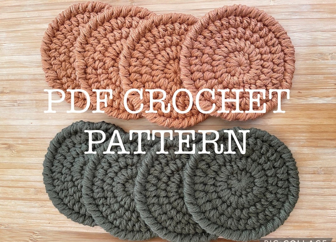 Rustic Round Trivet Crochet Pattern, Farmhouse Hot Pad Crochet Pattern ...