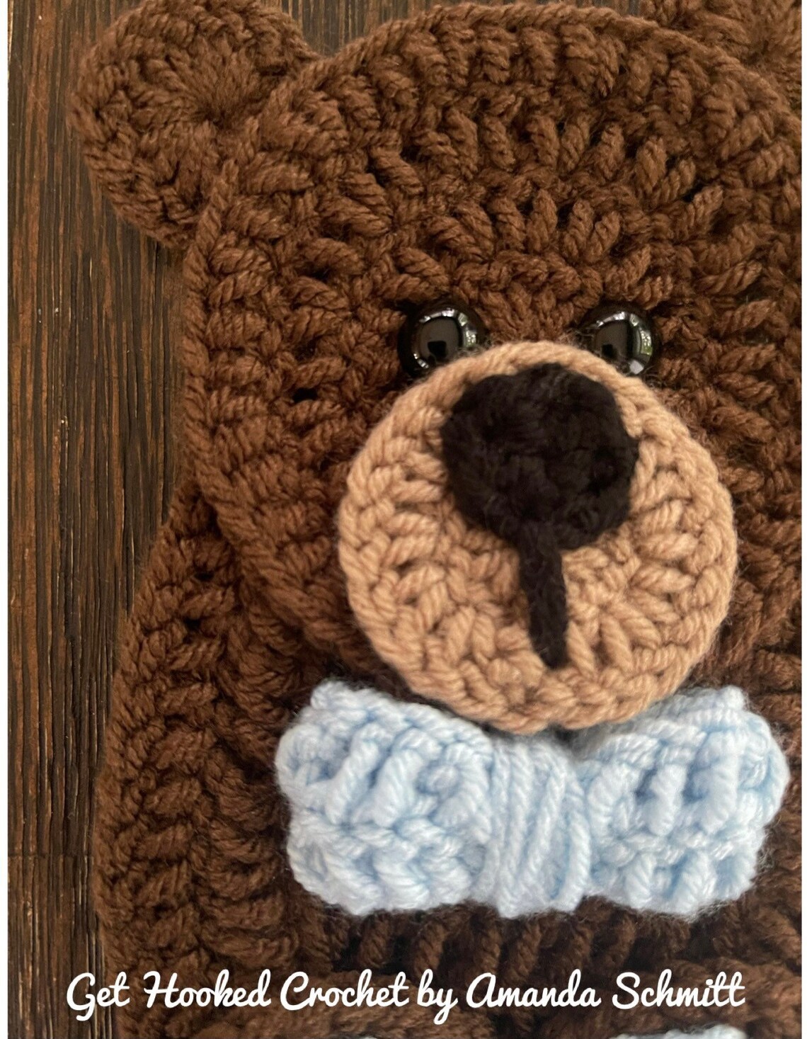 Bear Applique Teddy Bear Crochet Applique Premade Bear | Etsy