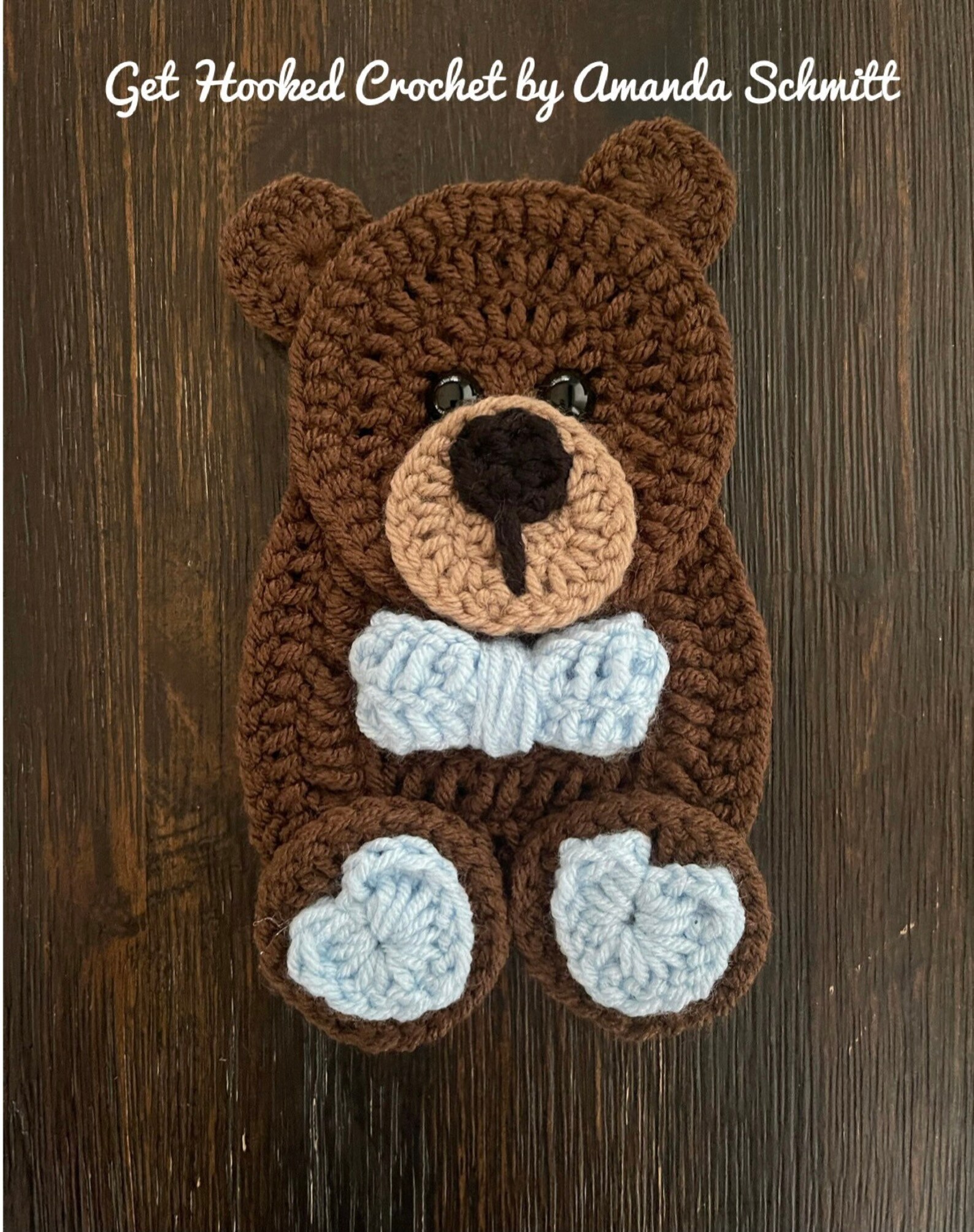 Bear Applique Teddy Bear Crochet Applique Premade Bear - Etsy