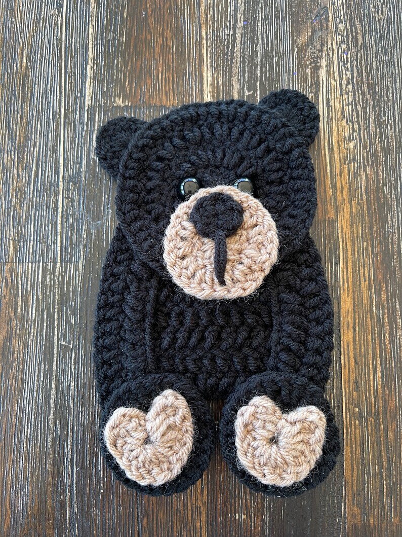 Bear Applique Teddy Bear Crochet Applique Premade Bear - Etsy