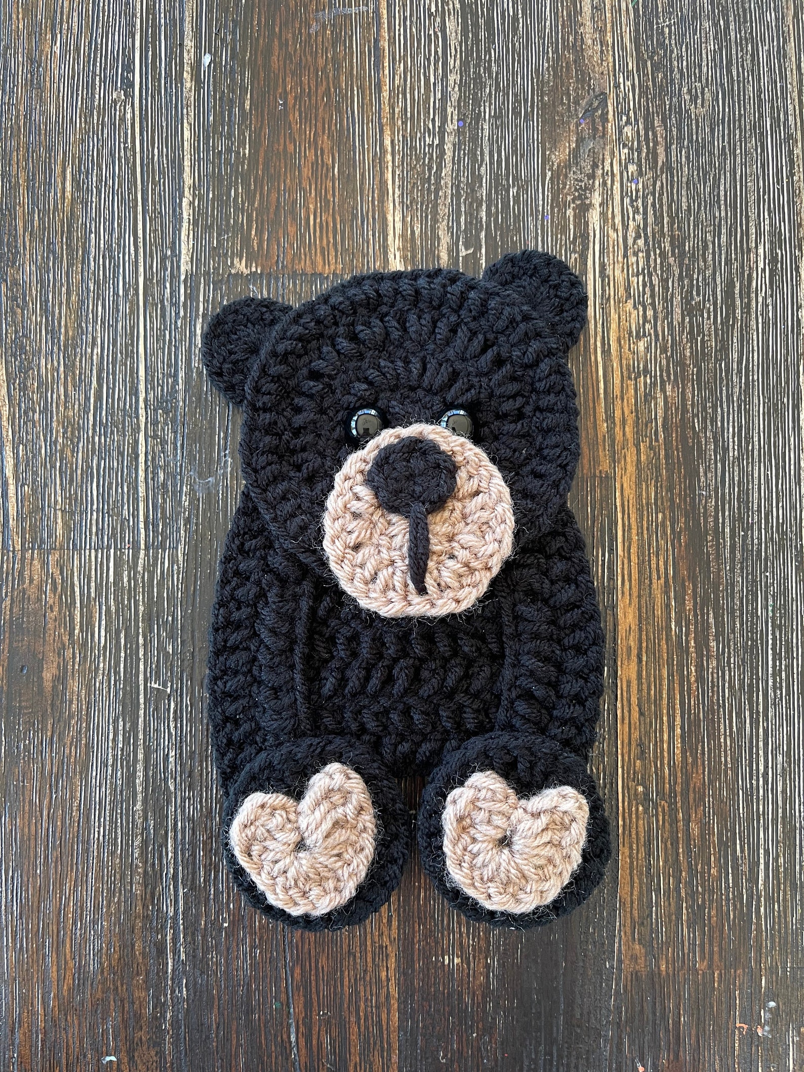 Bear Applique Teddy Bear Crochet Applique Premade Bear - Etsy