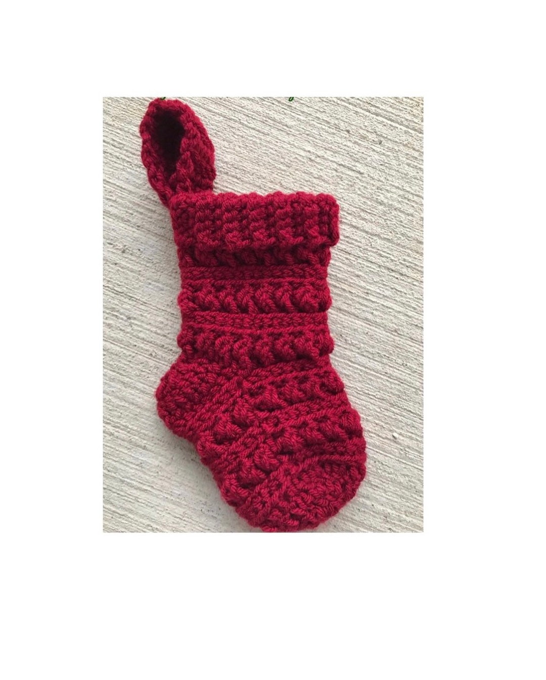 Mini Stocking Crochet Pattern, Small Stocking Crochet Pattern, Crochet ...