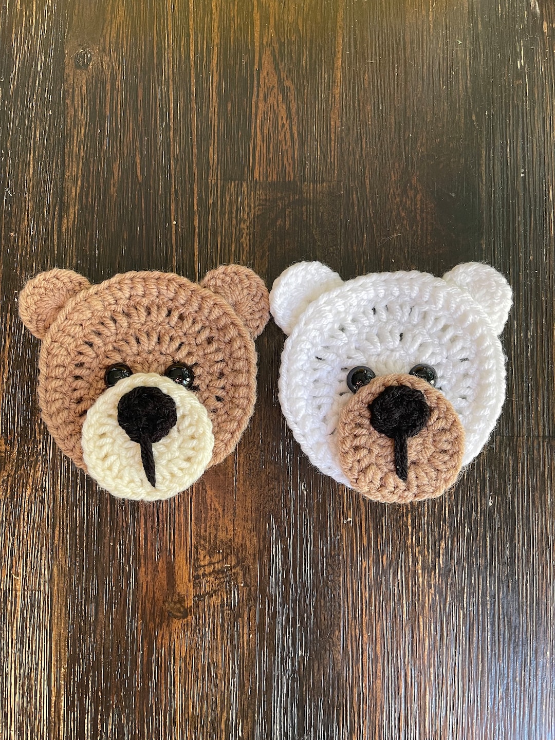 Bear Crochet Applique, Teddy Bear Applique, Boy Bear Applique, Premade ...