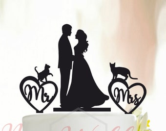 Cat Cake Topper Wedding | Etsy
