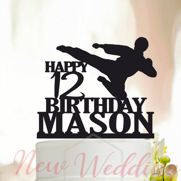 Karate Cake Topper - Etsy