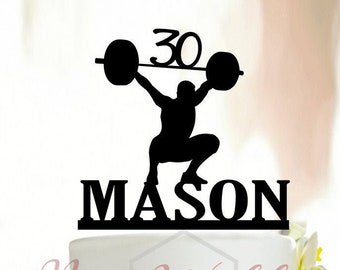 Body Builder Cake Topper, Body Building Cake Topper, Flexing Cake ...