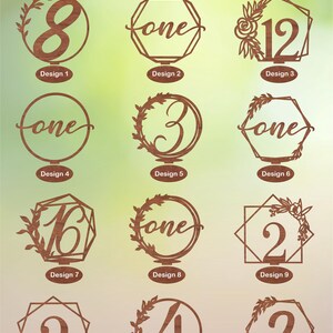 Table Numbers, Rustic Wood Wedding Decor, Table Decor, Event ...