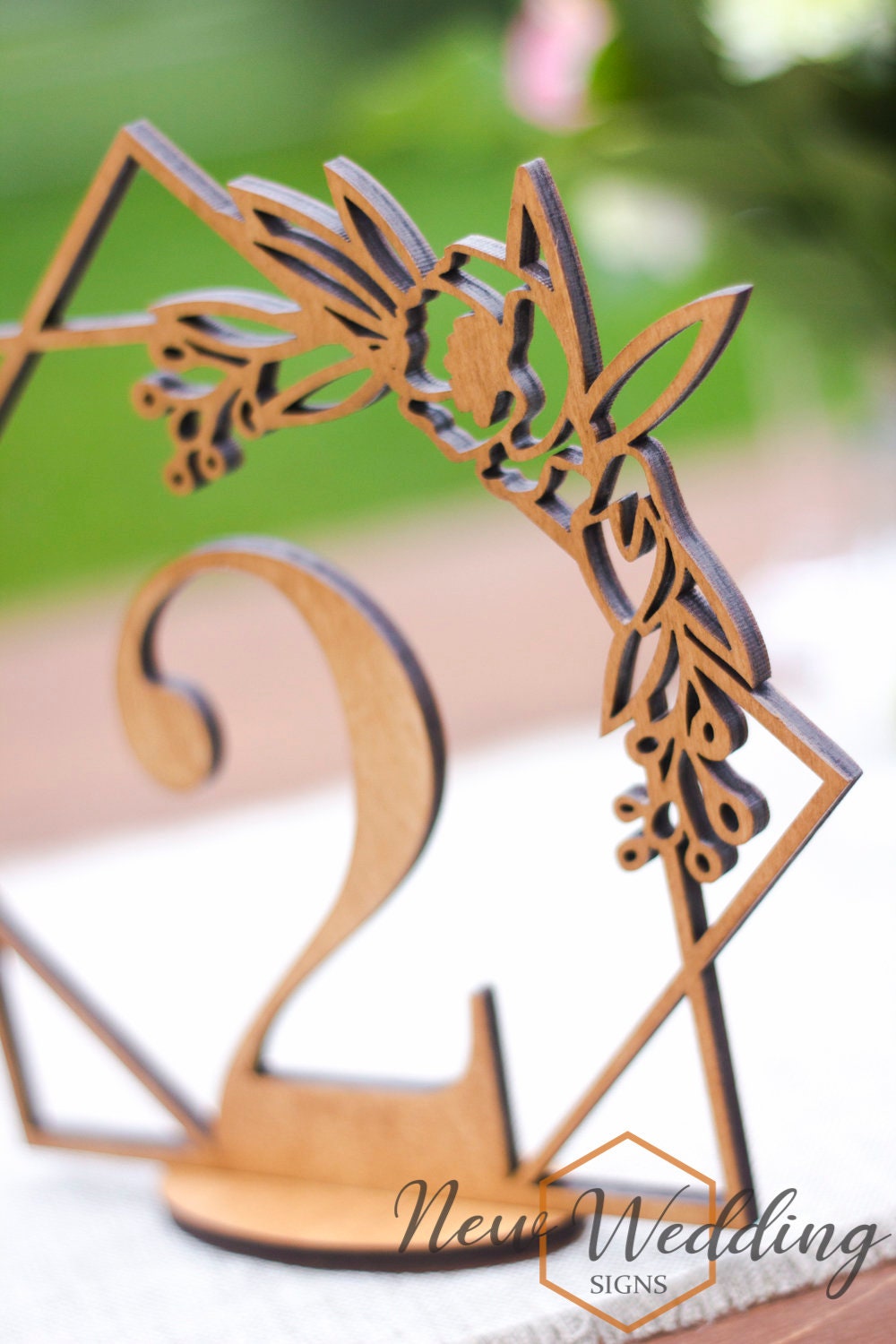 Table Numbers Geometric table numbers Wedding Table Numbers | Etsy
