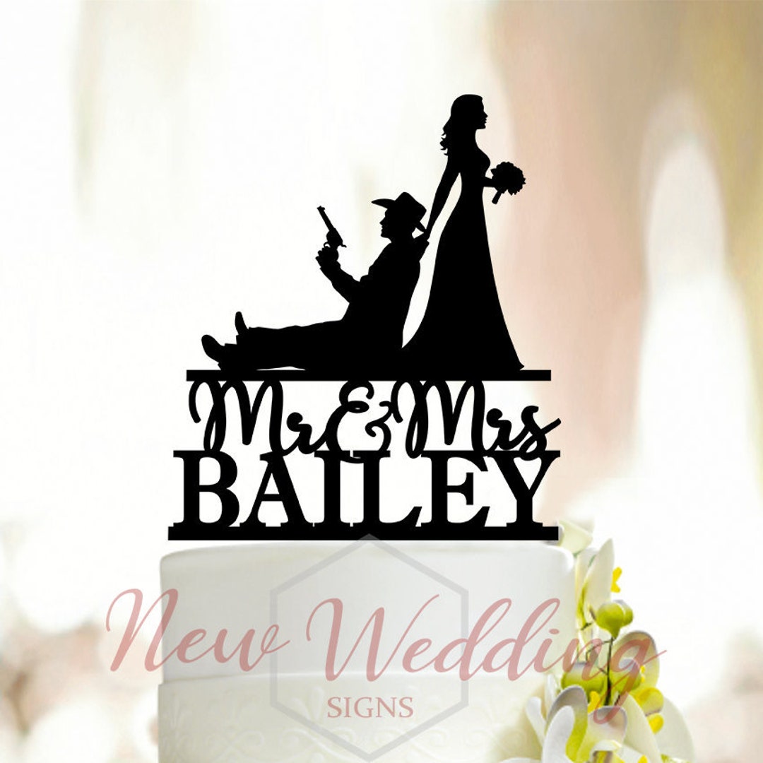 Cowboy Wedding Cake Topper,country Western Wedding Cake Topper,rustic ...