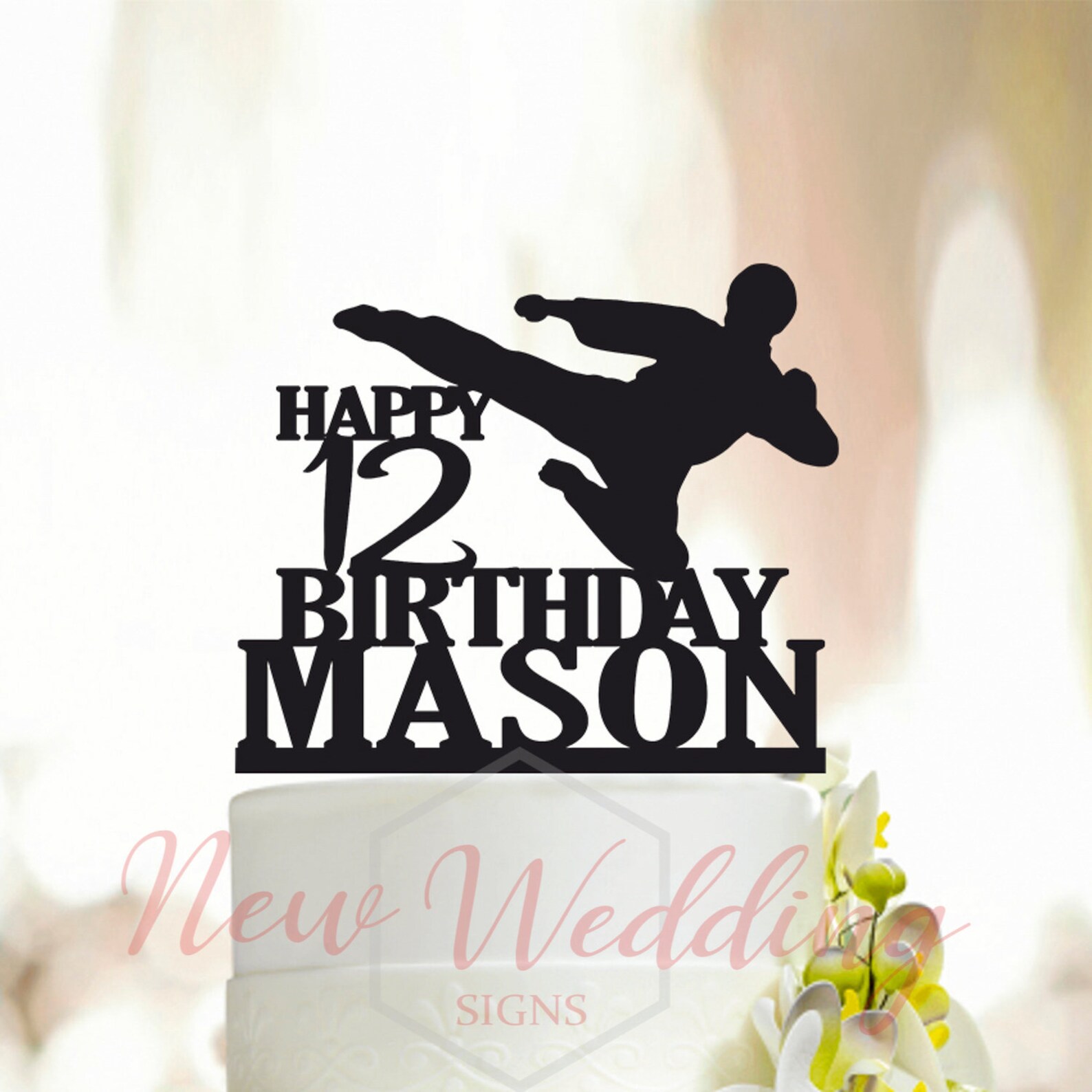 Karate Cake Topper,karate Cake Decor,cake Topper,birthday Cake Topper ...