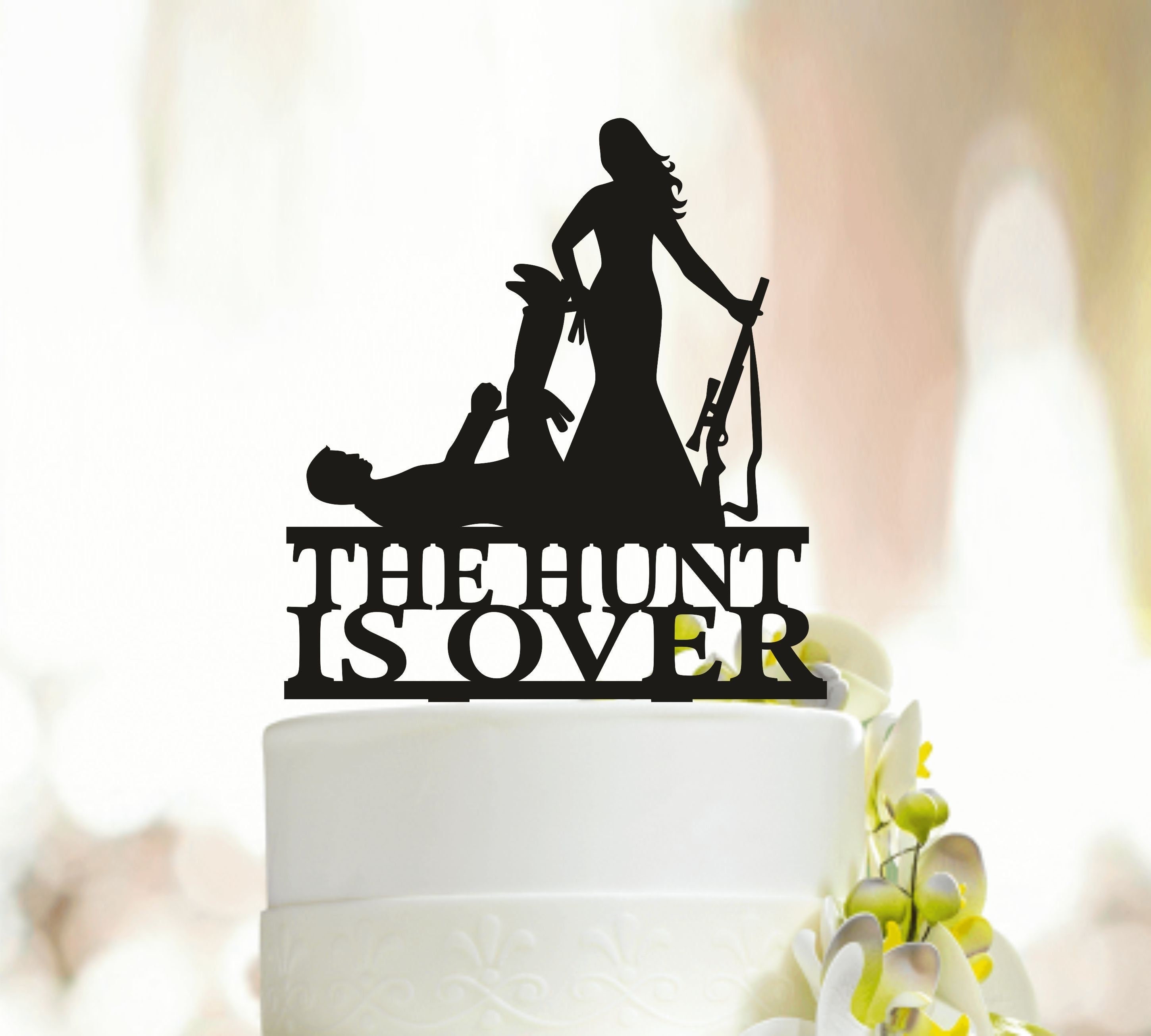 Hunting Wedding Cake Toppers