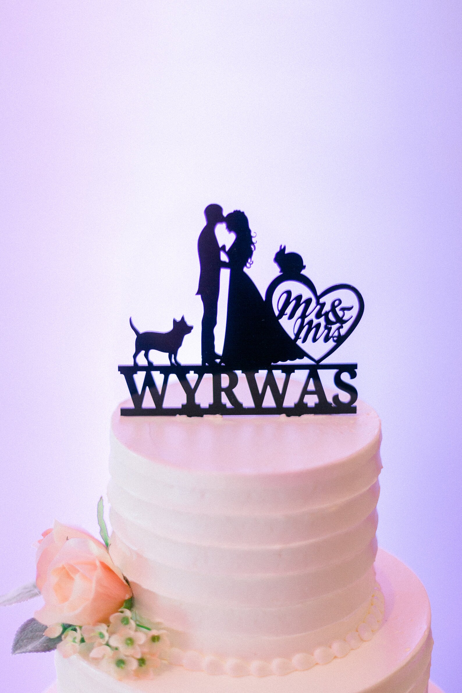 Custom Cake Topper SVG Wedding Cake Topper SVG File Instant | Etsy