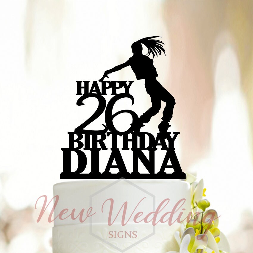 Hip Hop Dancers Cake Topperhappy Birthday Hip Hop Female - Etsy
