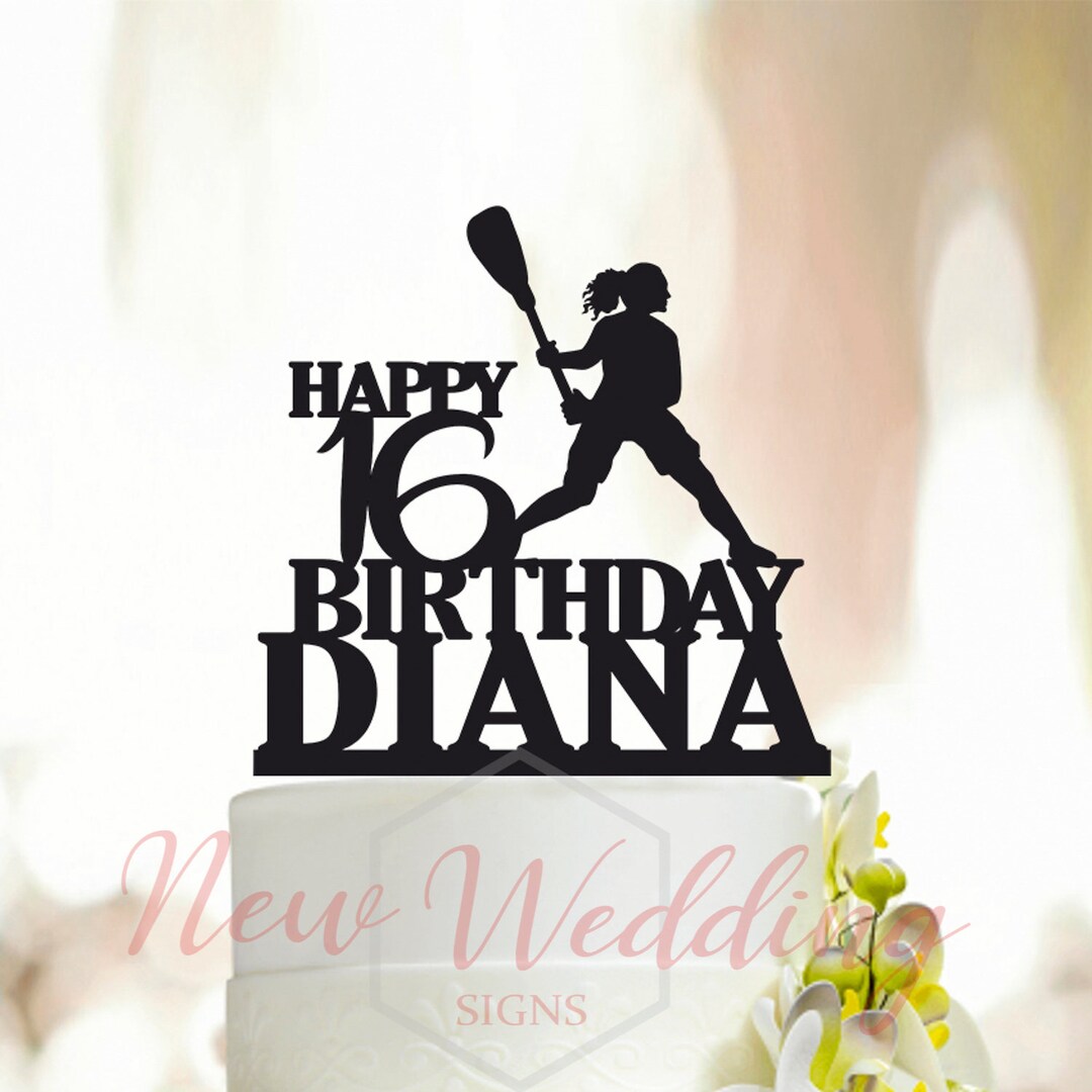 Women's Lacrosse Cake Topper,lacrosse Cake Topper,lacrosse Team,woman ...