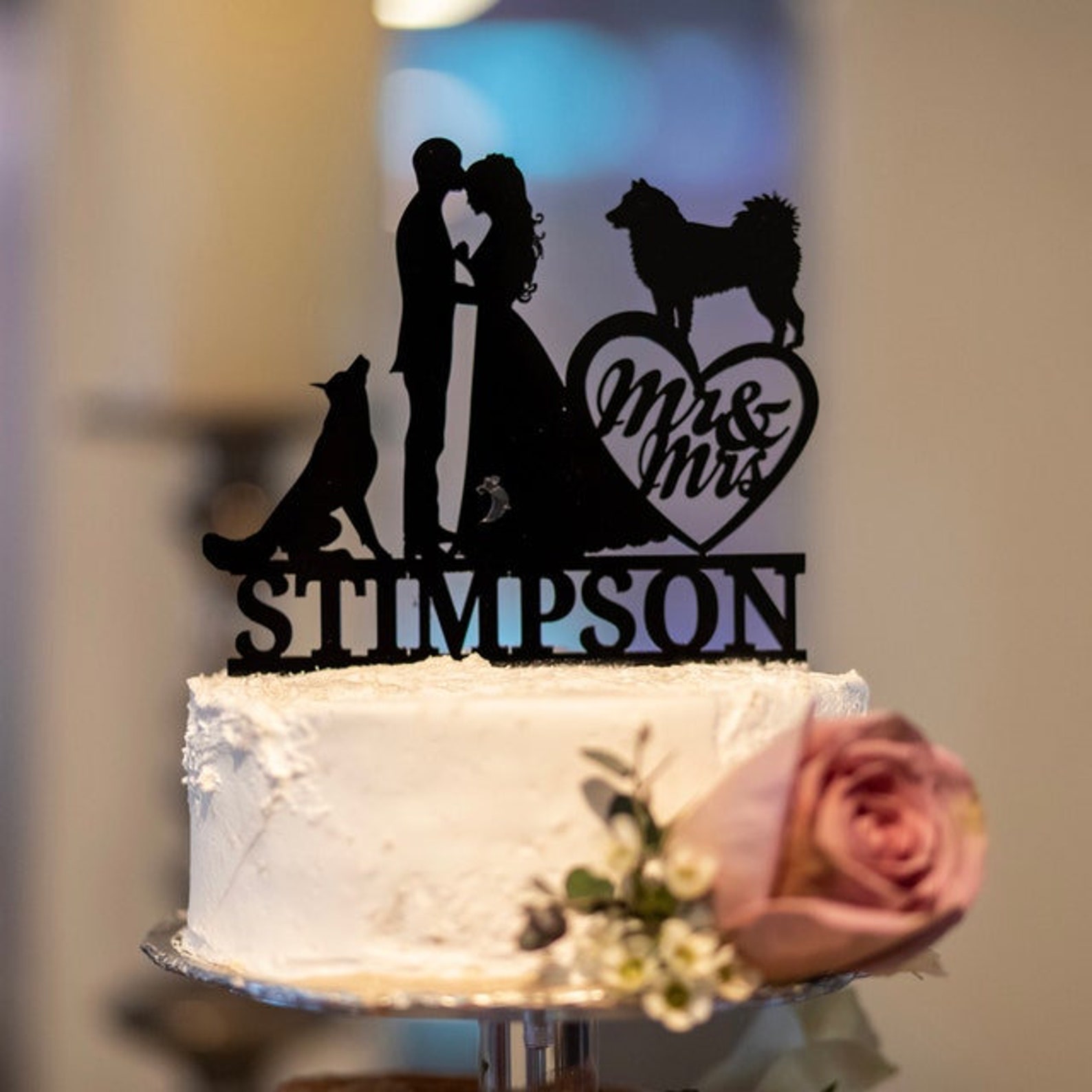 Custom Cake Topper SVG Wedding Cake Topper SVG File Instant | Etsy